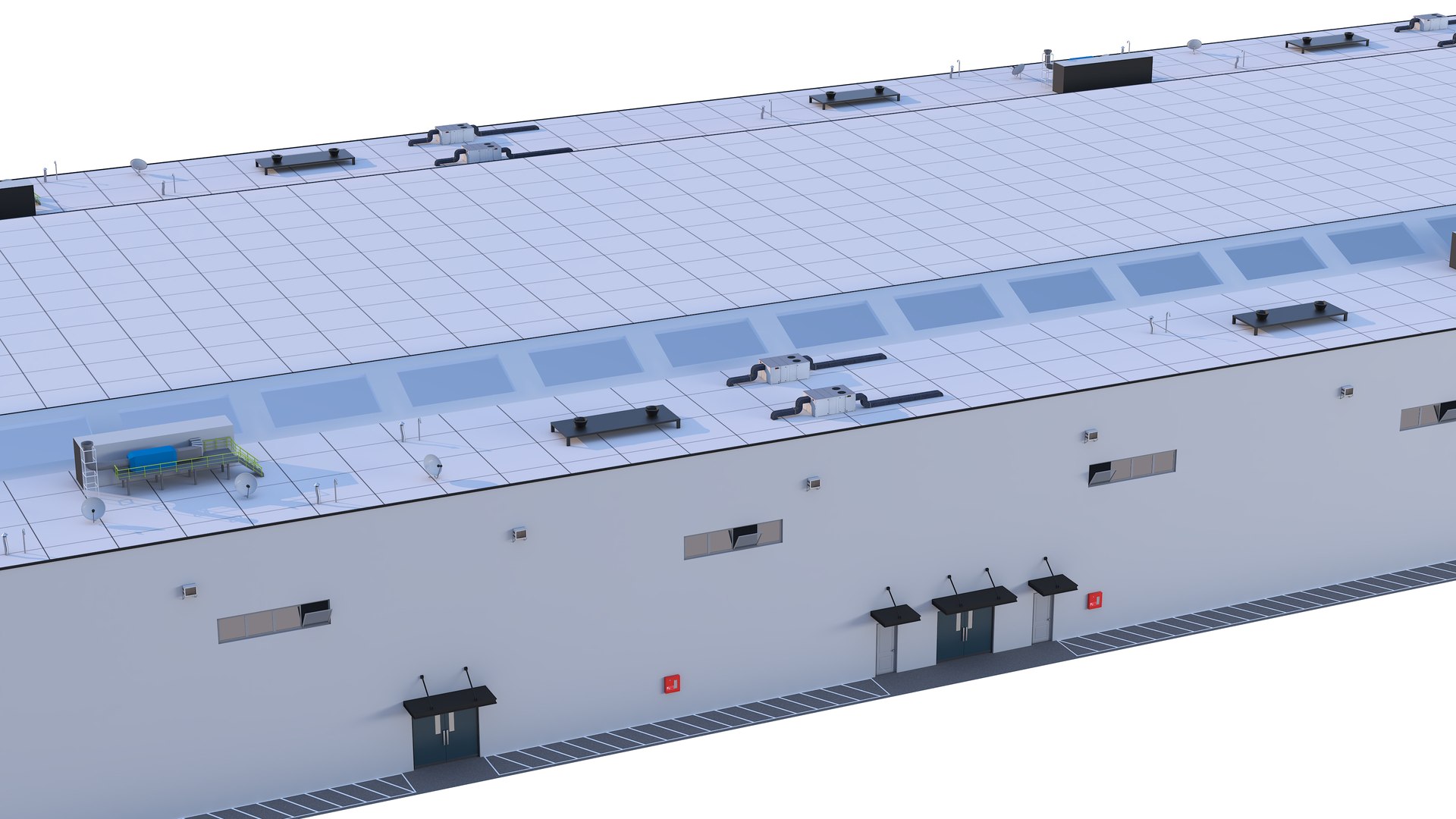 Mega Factory Building 3D Model - TurboSquid 2272464