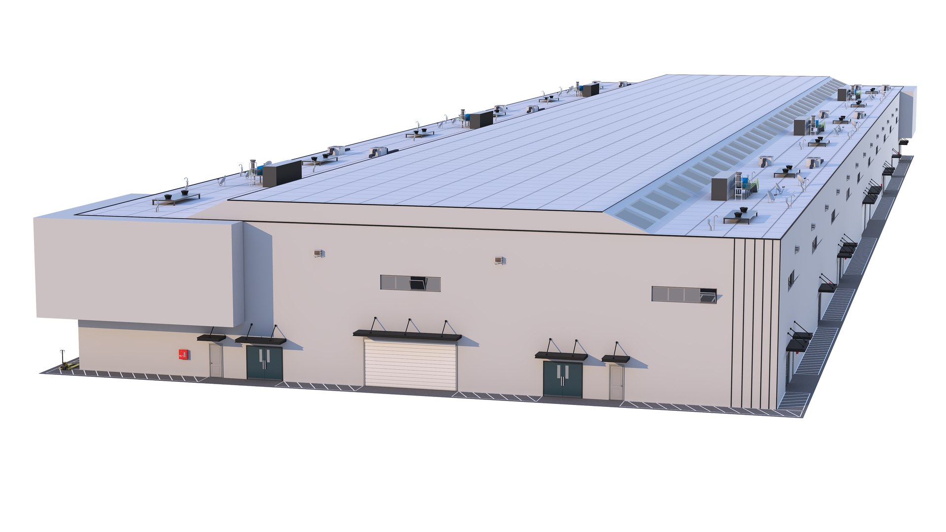 Mega Factory Building 3D Model - TurboSquid 2272464