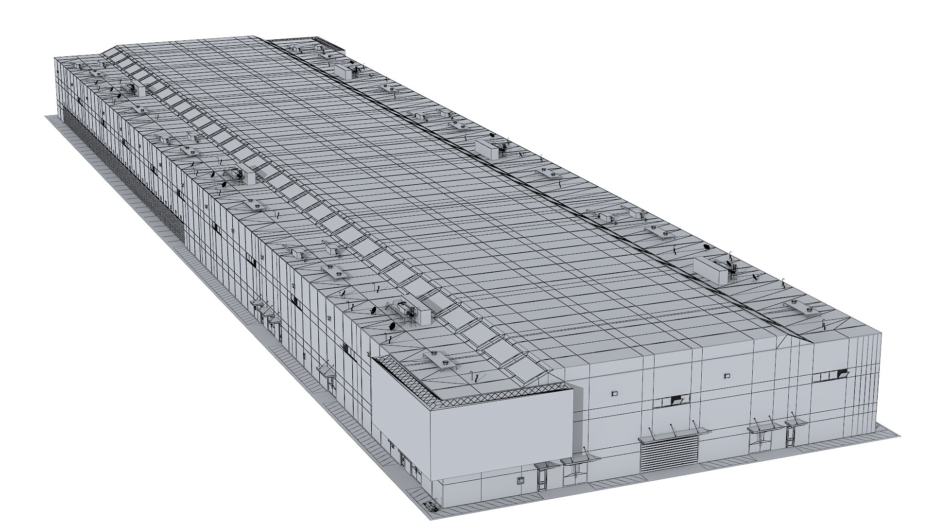 Mega Factory Building 3D Model - TurboSquid 2272464