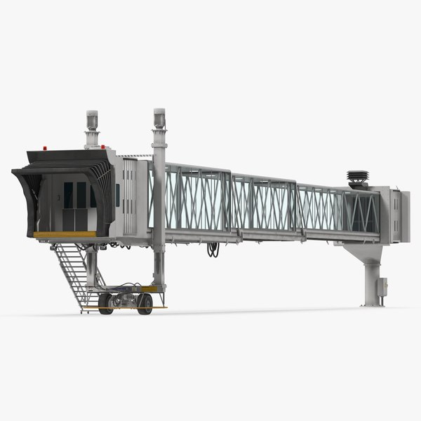 3D model airport jetway bridge rigged - TurboSquid 1337203