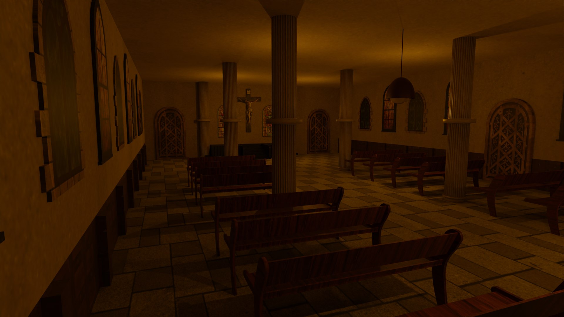 Church Interior 3D - TurboSquid 2132120