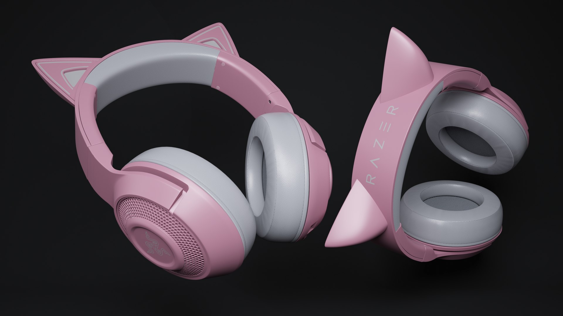 Wireless Razer Kraken Headphones BT Kitty Edition 3D Model - TurboSquid ...