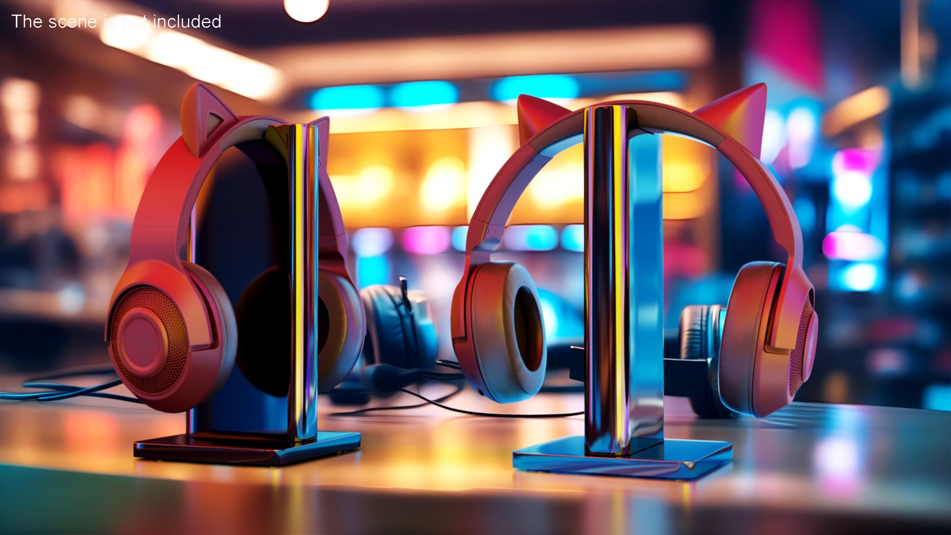 Wireless Razer Kraken Headphones BT Kitty Edition 3D Model - TurboSquid ...