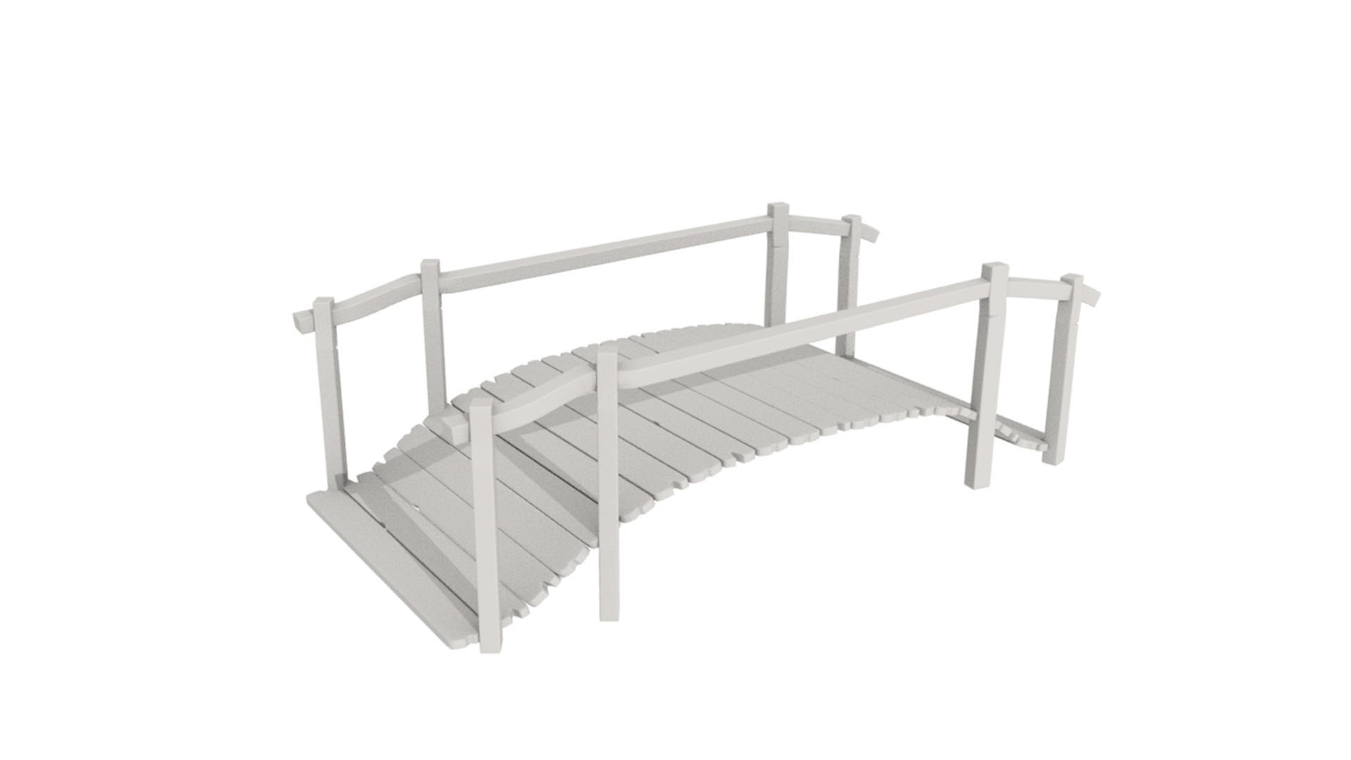 3D Cartoon Low Poly Wood Bridge With Animation - TurboSquid 1838779