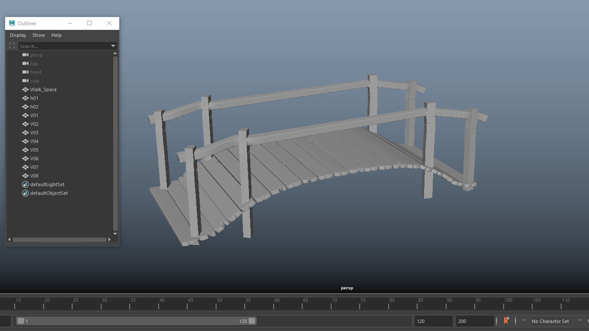 3D Cartoon Low Poly Wood Bridge With Animation - TurboSquid 1838779