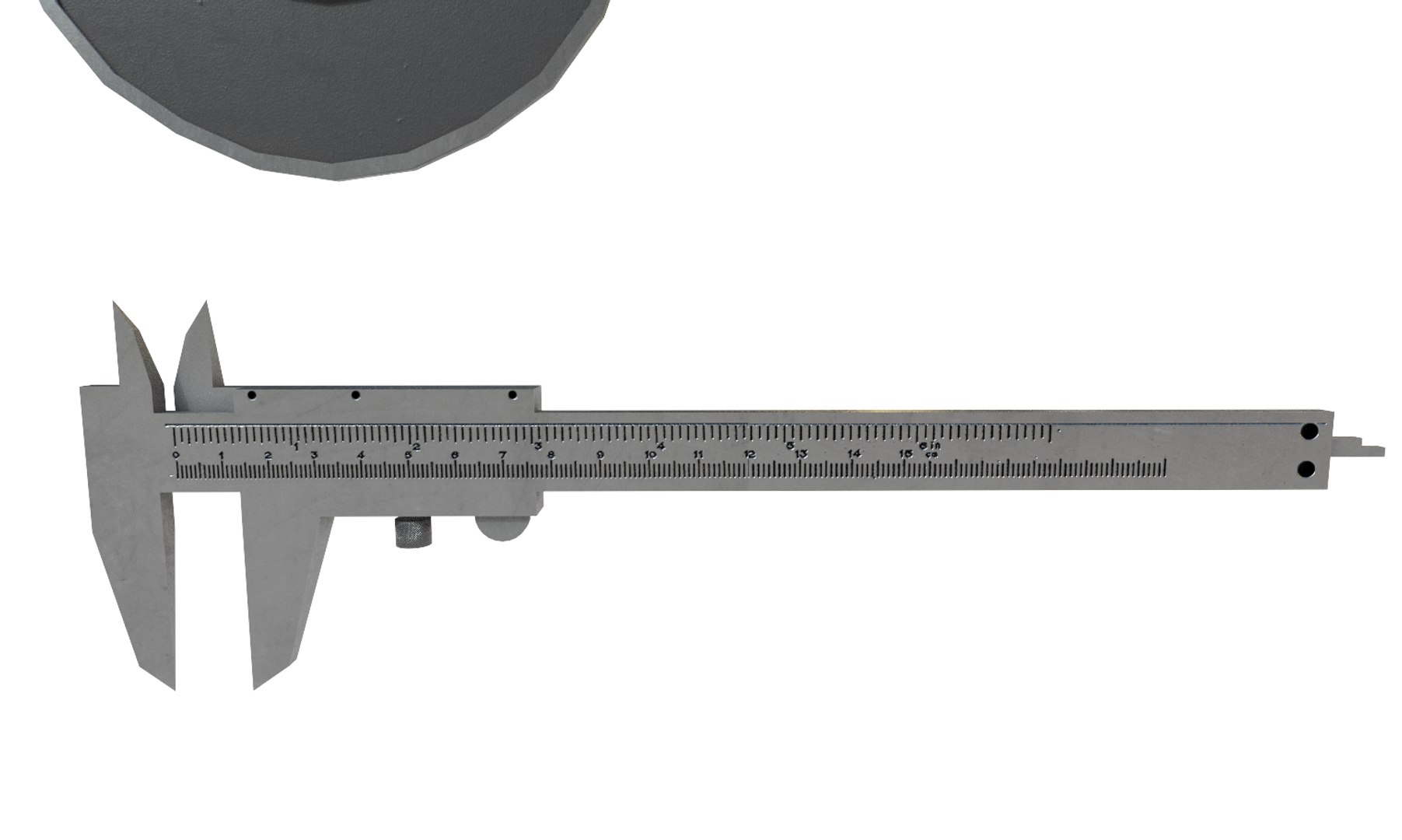 Metallic Micrometer Calipers Tool Model - TurboSquid 1411336