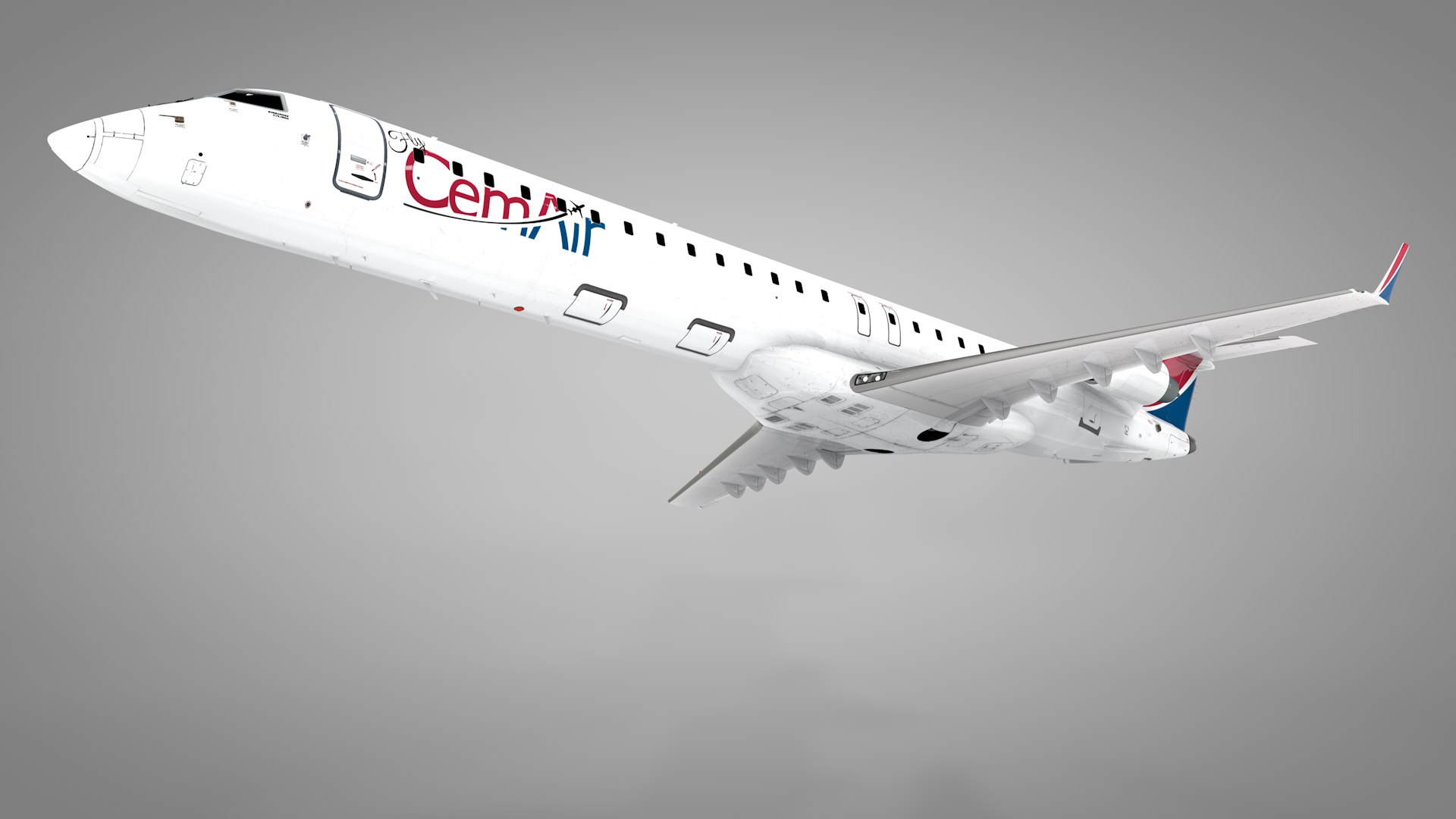 3D CemAir BOMBARDIER CRJ 900 L2051 - TurboSquid 2153340