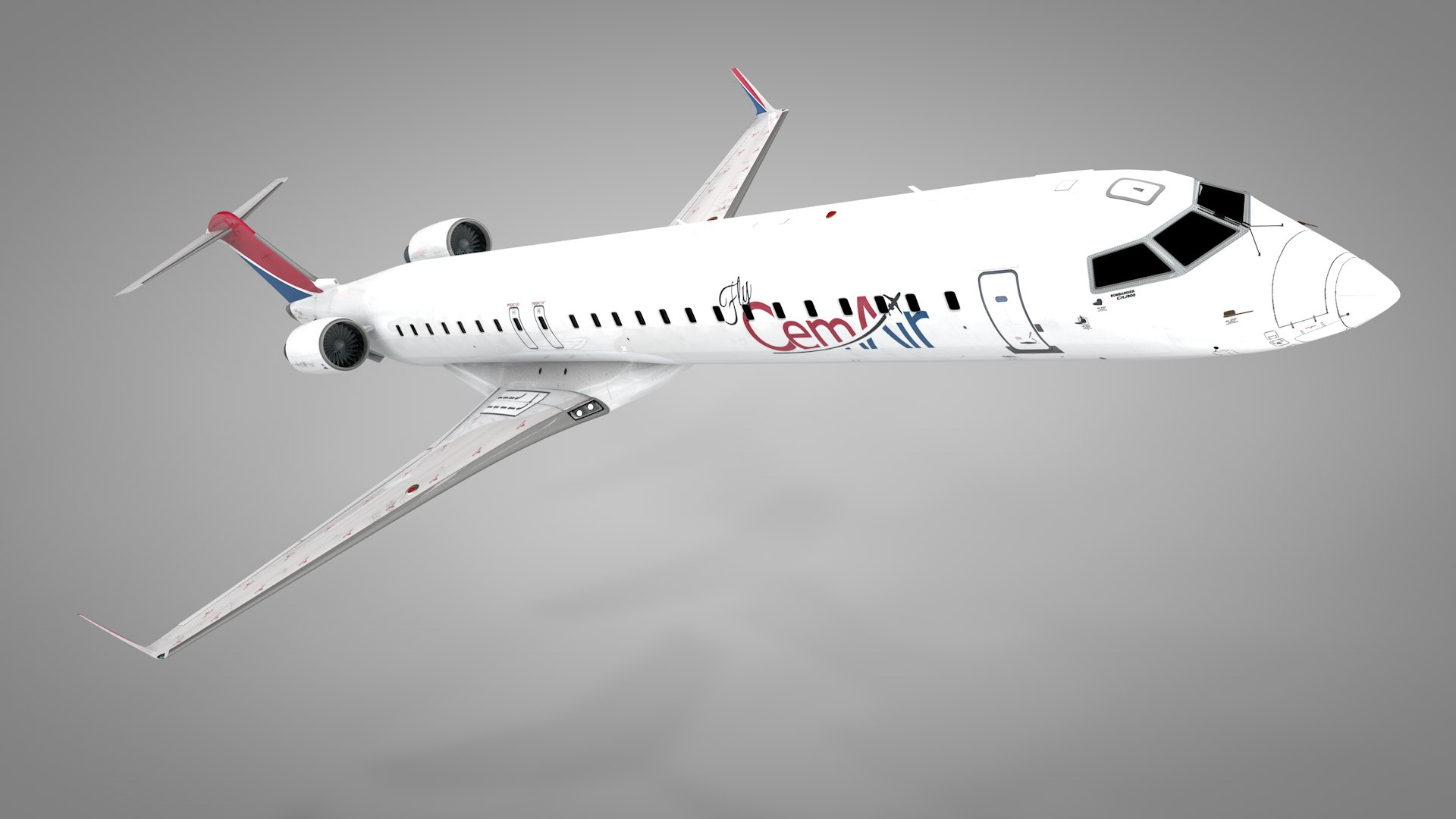 3D CemAir BOMBARDIER CRJ 900 L2051 - TurboSquid 2153340