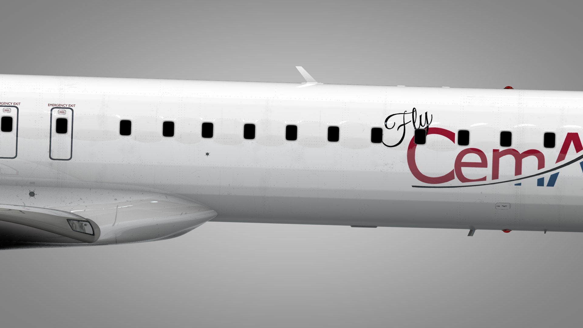 3D CemAir BOMBARDIER CRJ 900 L2051 - TurboSquid 2153340