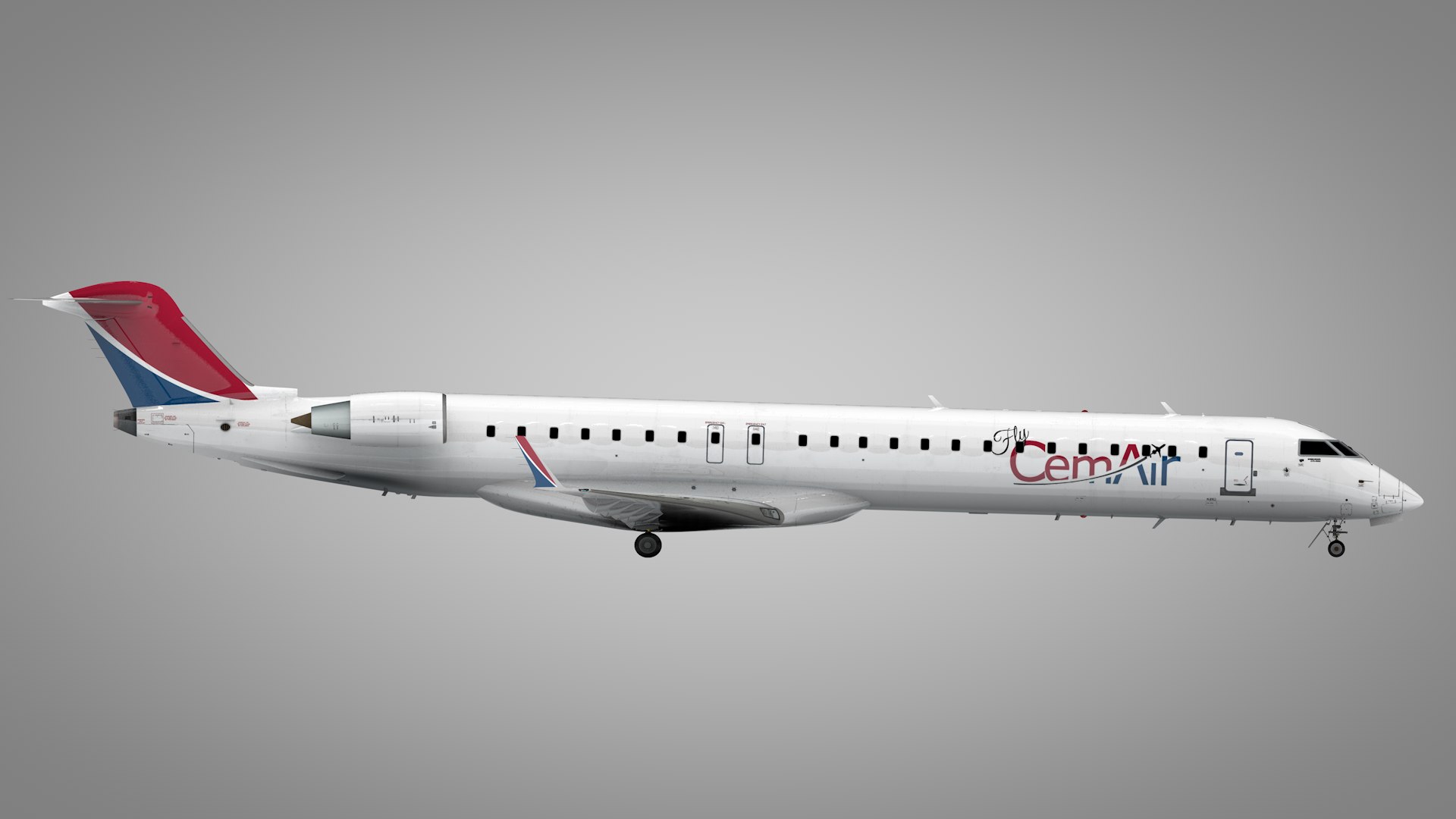 3D CemAir BOMBARDIER CRJ 900 L2051 - TurboSquid 2153340
