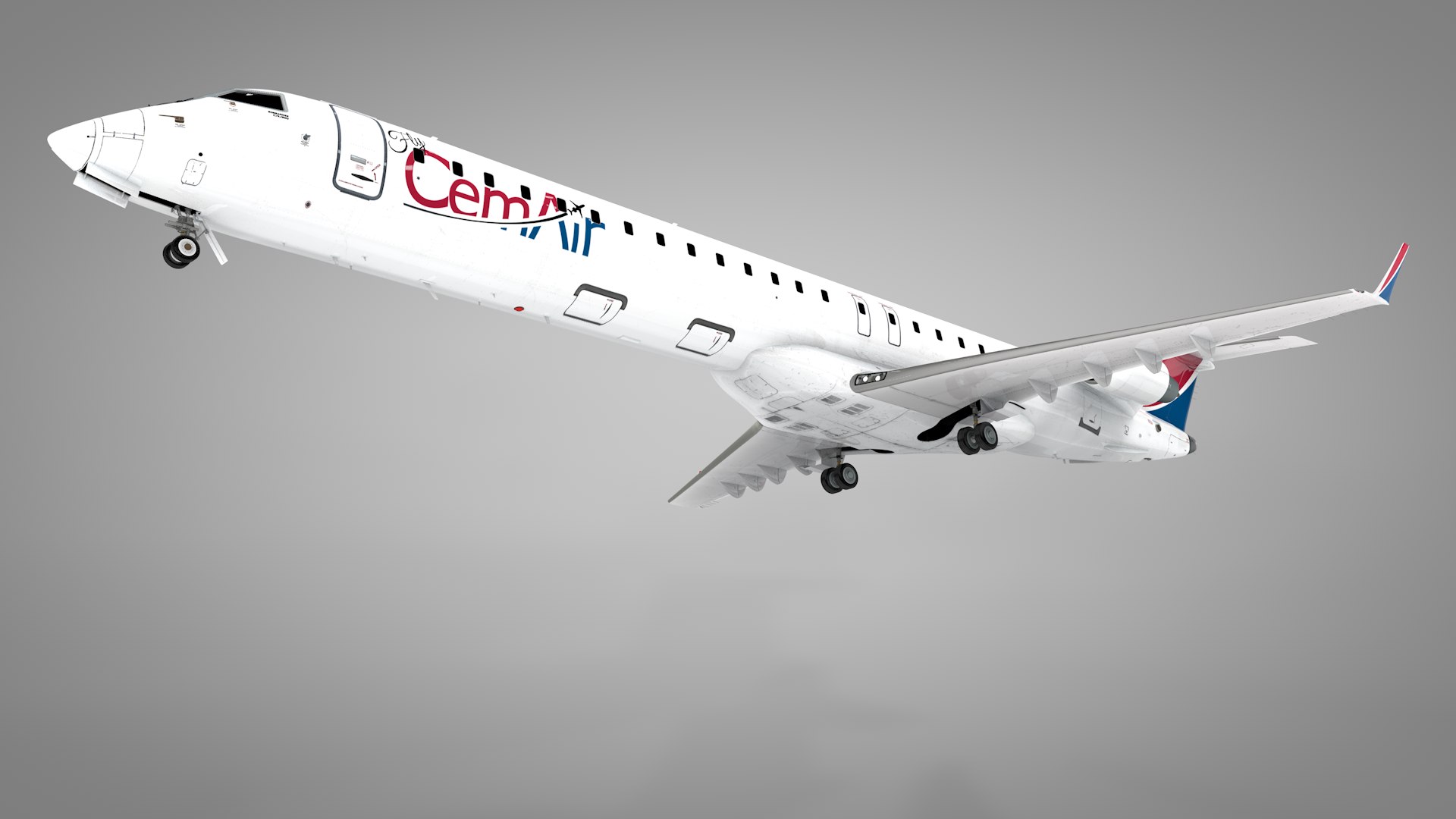 3D CemAir BOMBARDIER CRJ 900 L2051 - TurboSquid 2153340