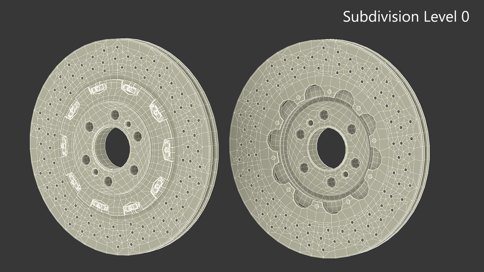 3D Carbon Ceramic Brake Disc Model - TurboSquid 2389321