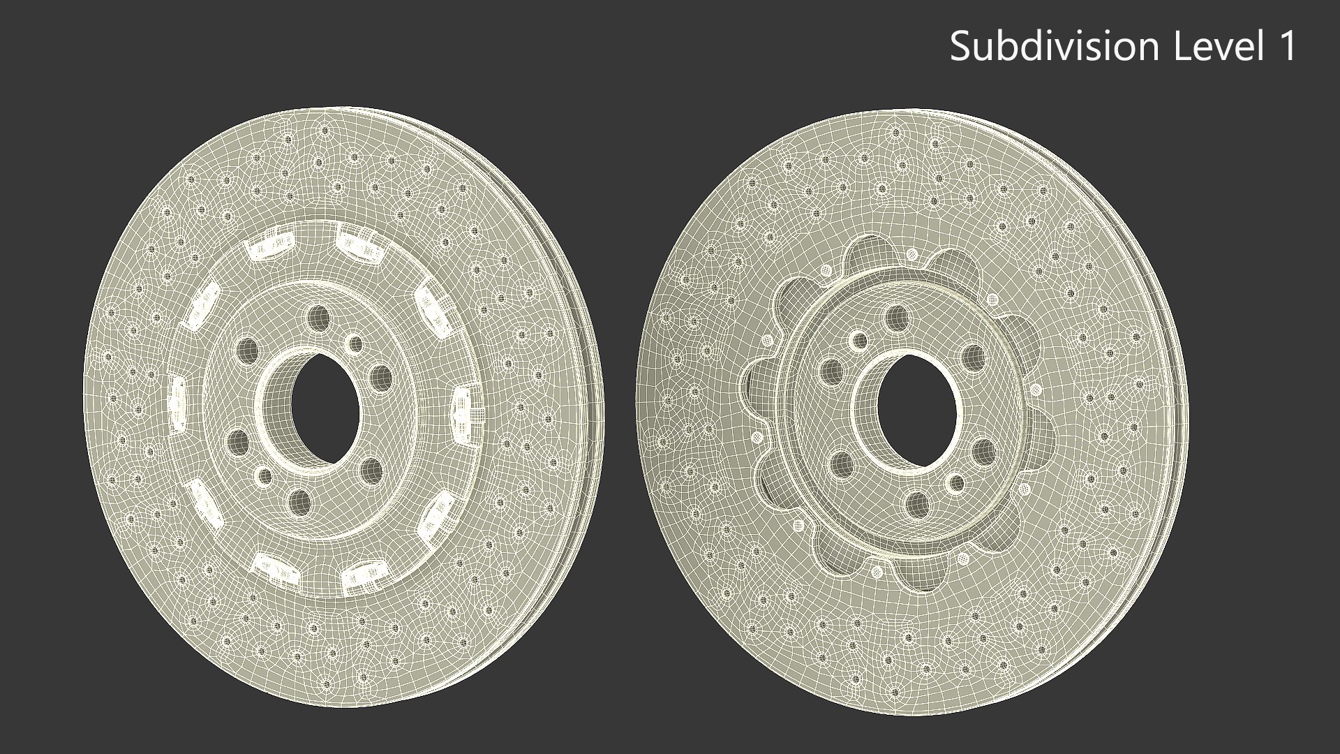 3D Carbon Ceramic Brake Disc Model - TurboSquid 2389321