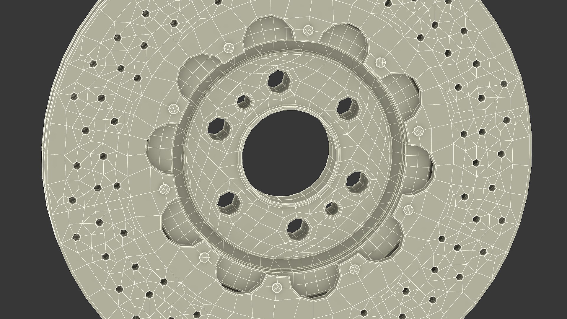 3D Carbon Ceramic Brake Disc Model - TurboSquid 2389321