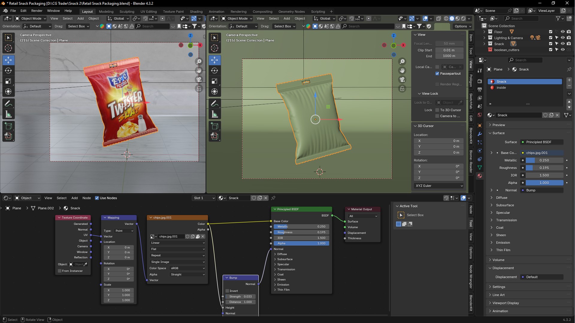 3D Retail Snack Packaging Model - TurboSquid 2335480