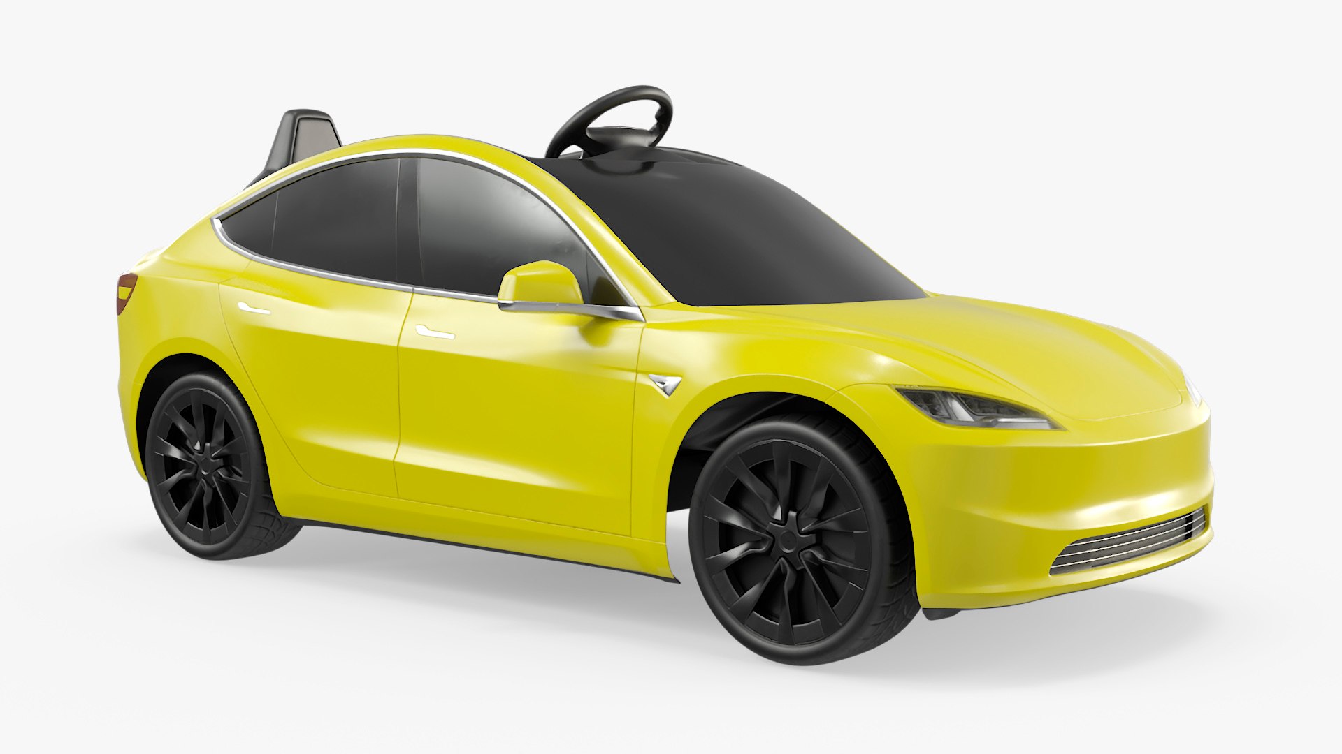 Yellow Kids Electric Ride-On Car 3D Model - TurboSquid 2383045