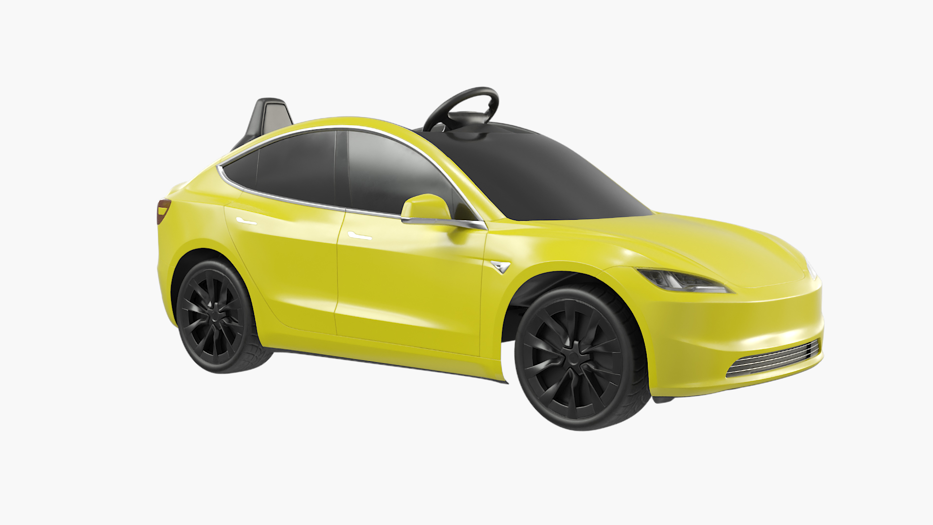 Yellow Kids Electric Ride-On Car 3D Model - TurboSquid 2383045