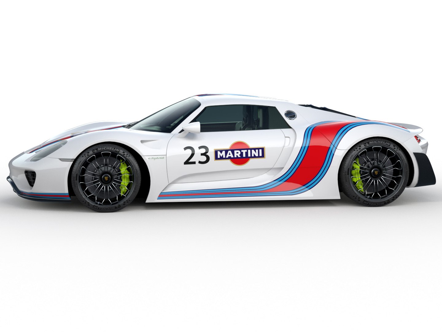 3d Porsche 918 Spyder Martini