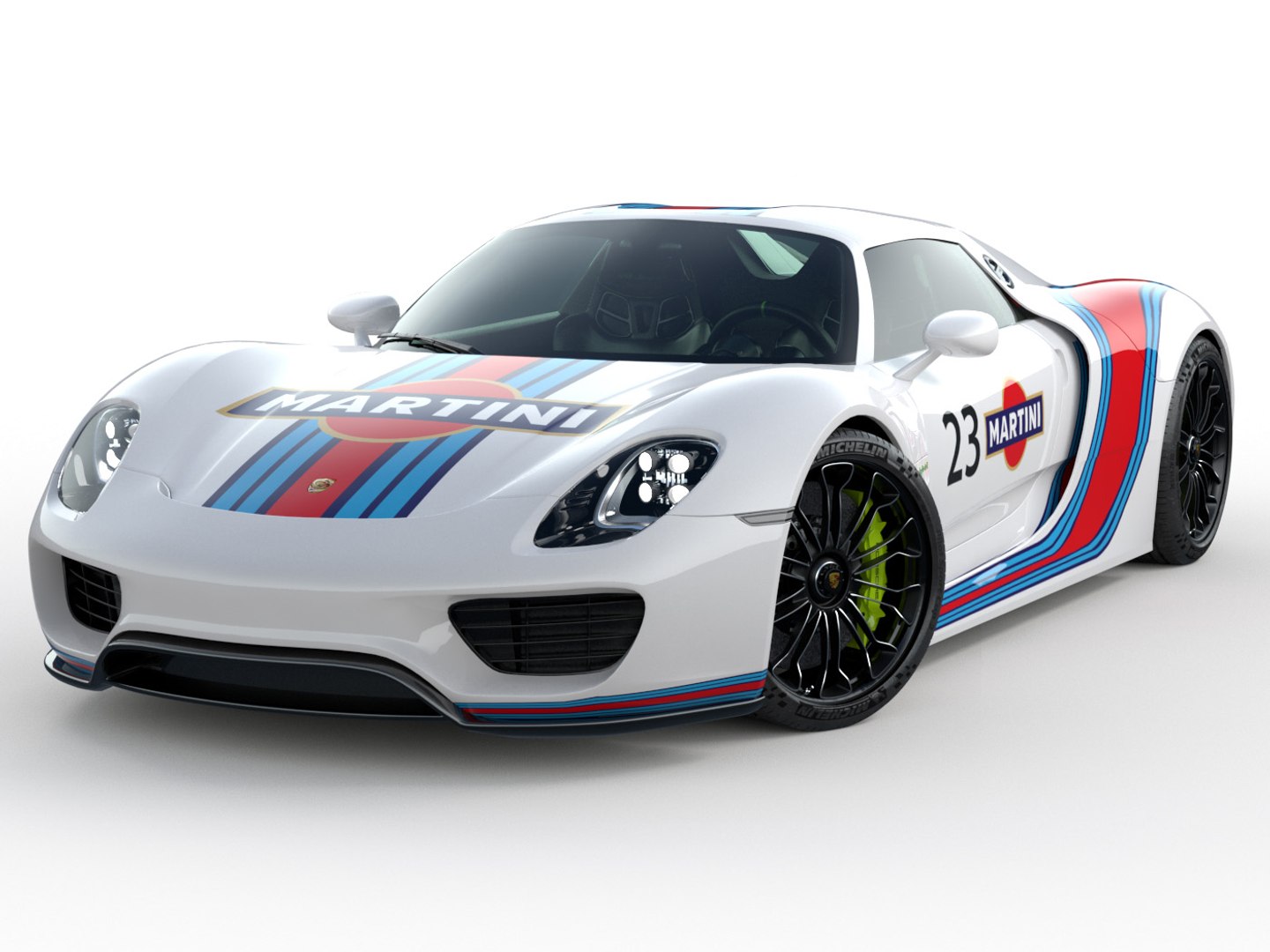 3d Porsche 918 Spyder Martini