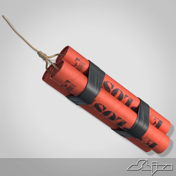 3d model time bomb digital timer