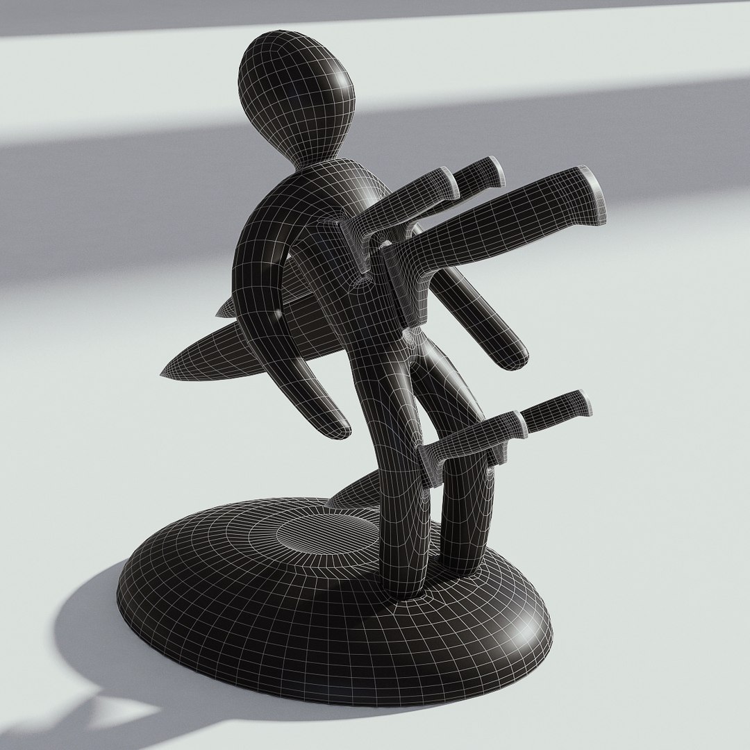 3D Red Knife Holder Model - TurboSquid 1449002