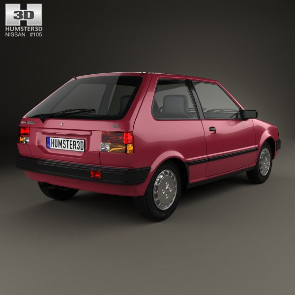 Nissan Micra 3-Türer 1982 3D-Modell - TurboSquid 1157993