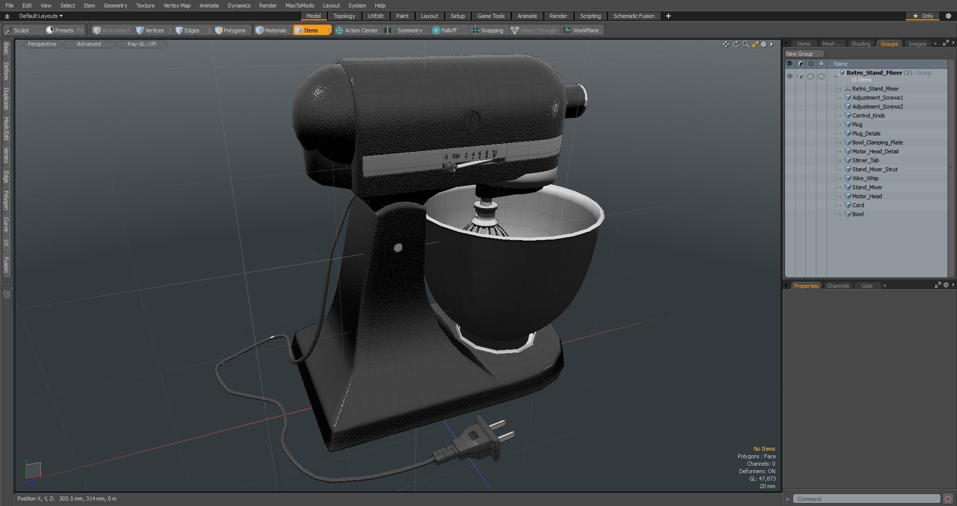 Retro Stand Mixer 3D model - TurboSquid 2131150