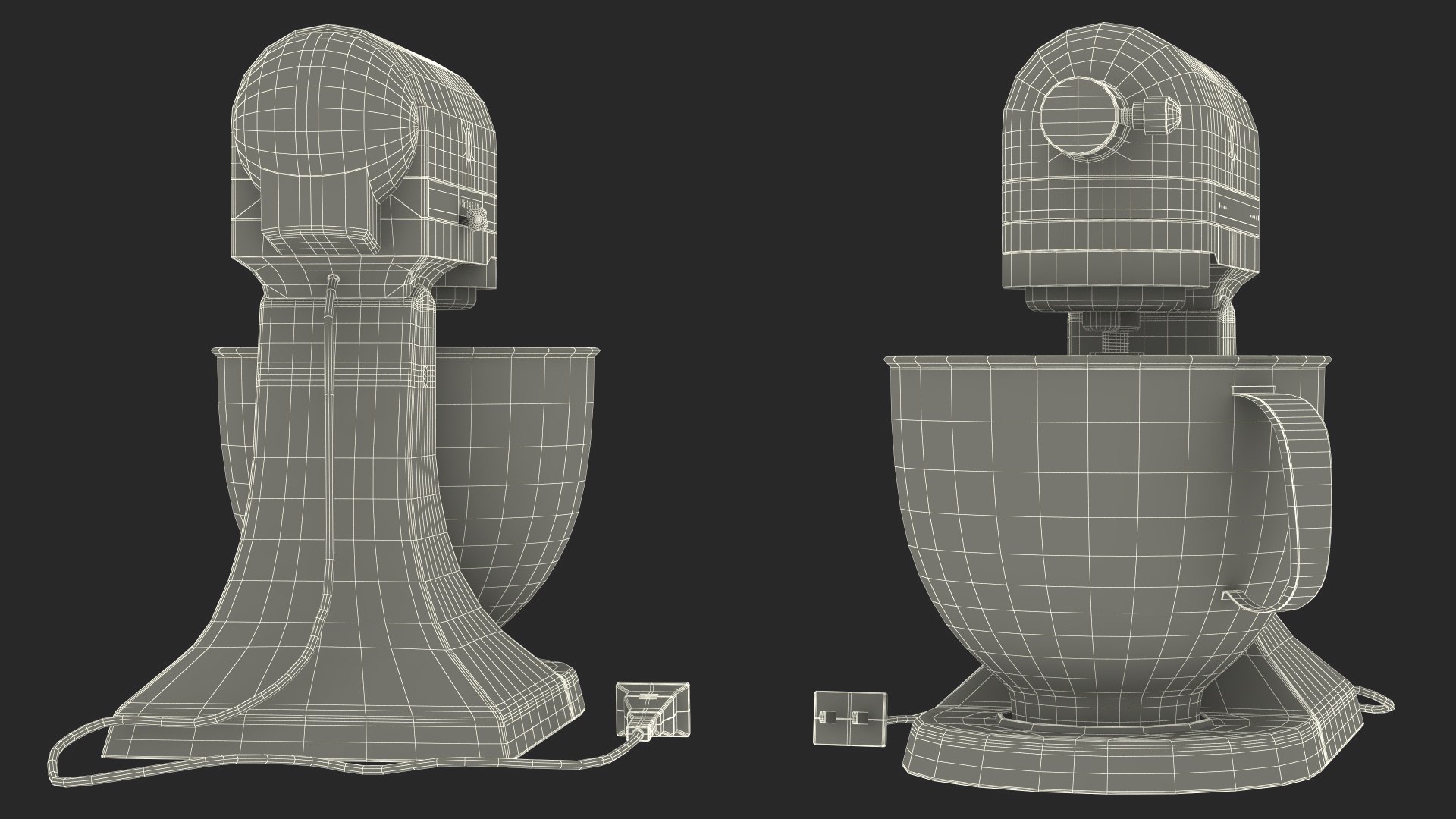 Retro Stand Mixer 3D model - TurboSquid 2131150