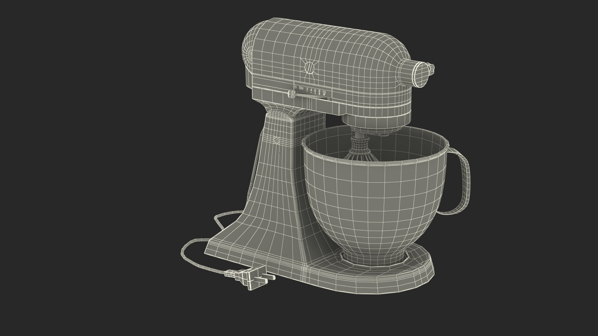 Retro Stand Mixer 3D Model - TurboSquid 2131150