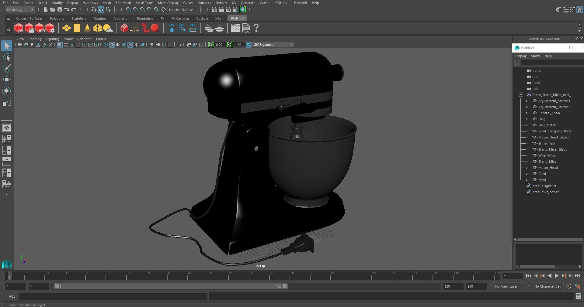 Retro Stand Mixer 3D model - TurboSquid 2131150
