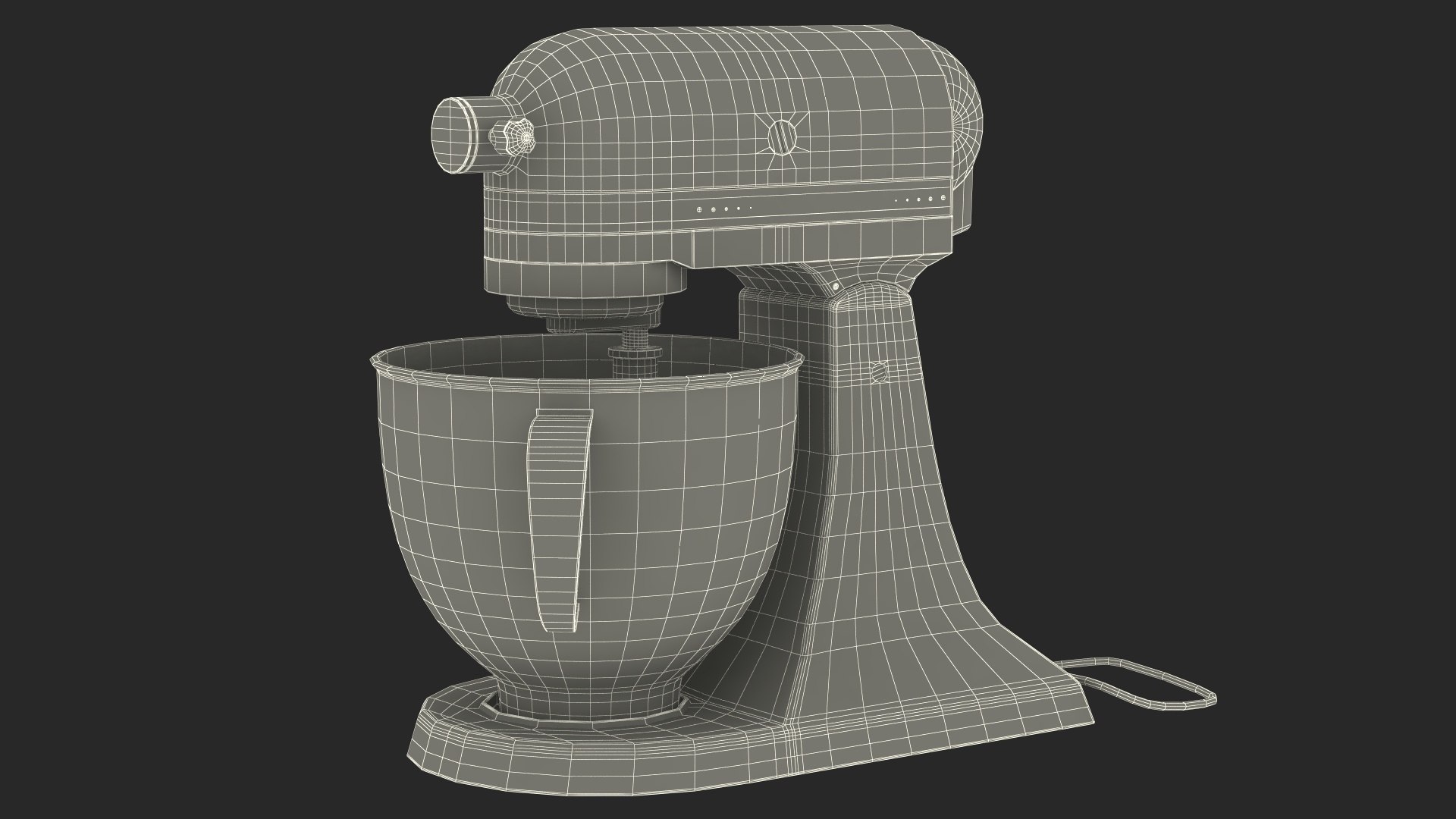 Retro Stand Mixer 3D model - TurboSquid 2131150