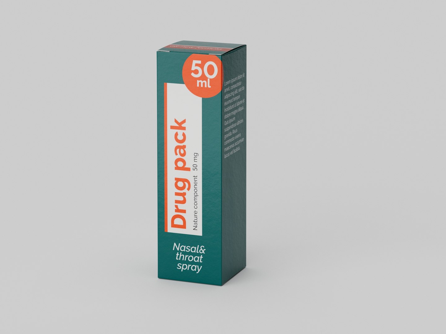 3D Model Drug Pack With Spray Bottle PBR - TurboSquid 1946394