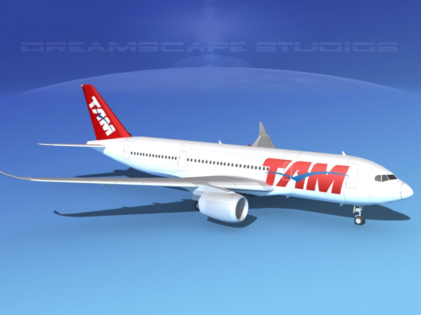 Airbus A350 3d Model
