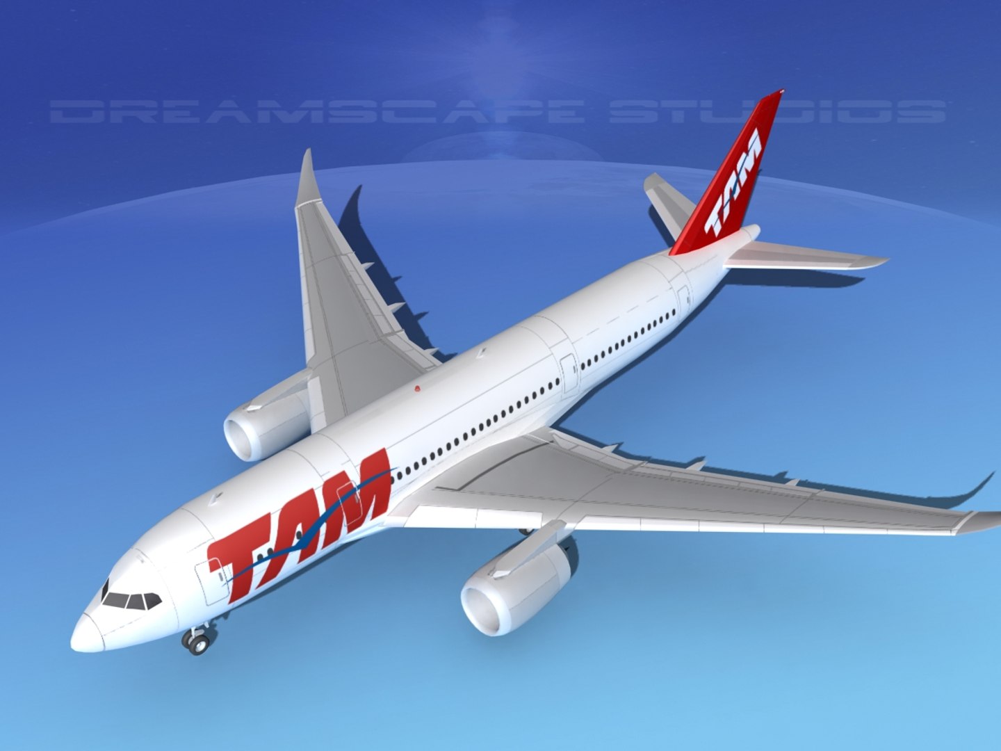 Airbus A350 3d Model