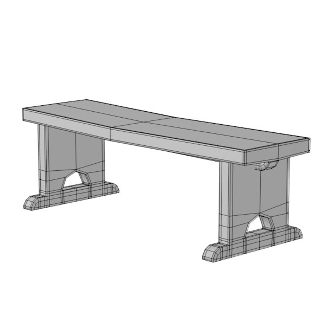 Old Bench Obj
