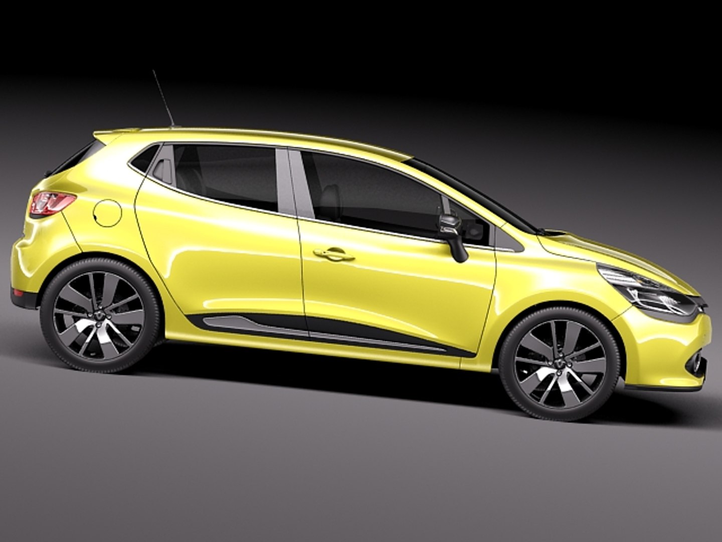 3d Model Of Renault Clio 2013