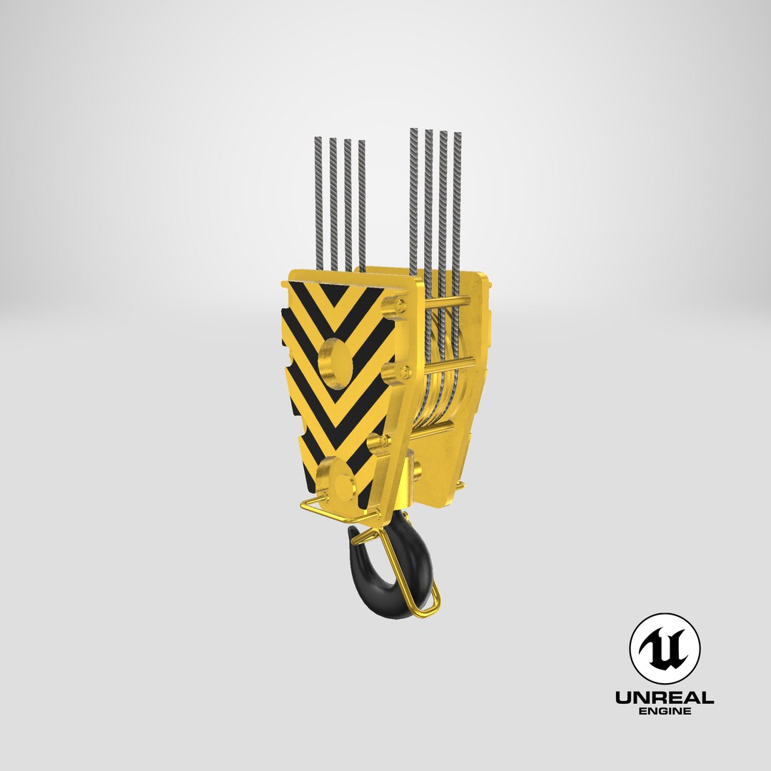 Detailed Crane Hook 3D - TurboSquid 2097671
