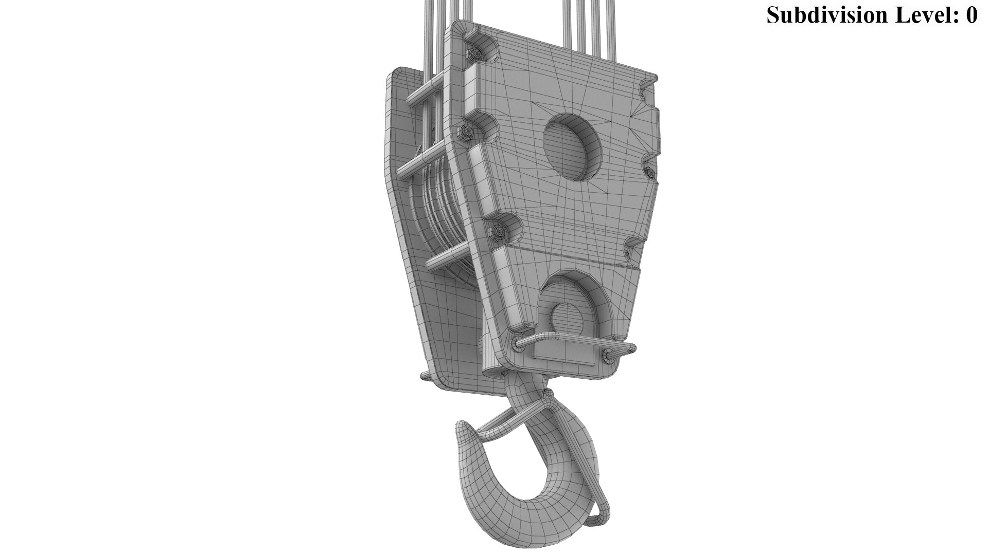 Detailed Crane Hook 3D - TurboSquid 2097671