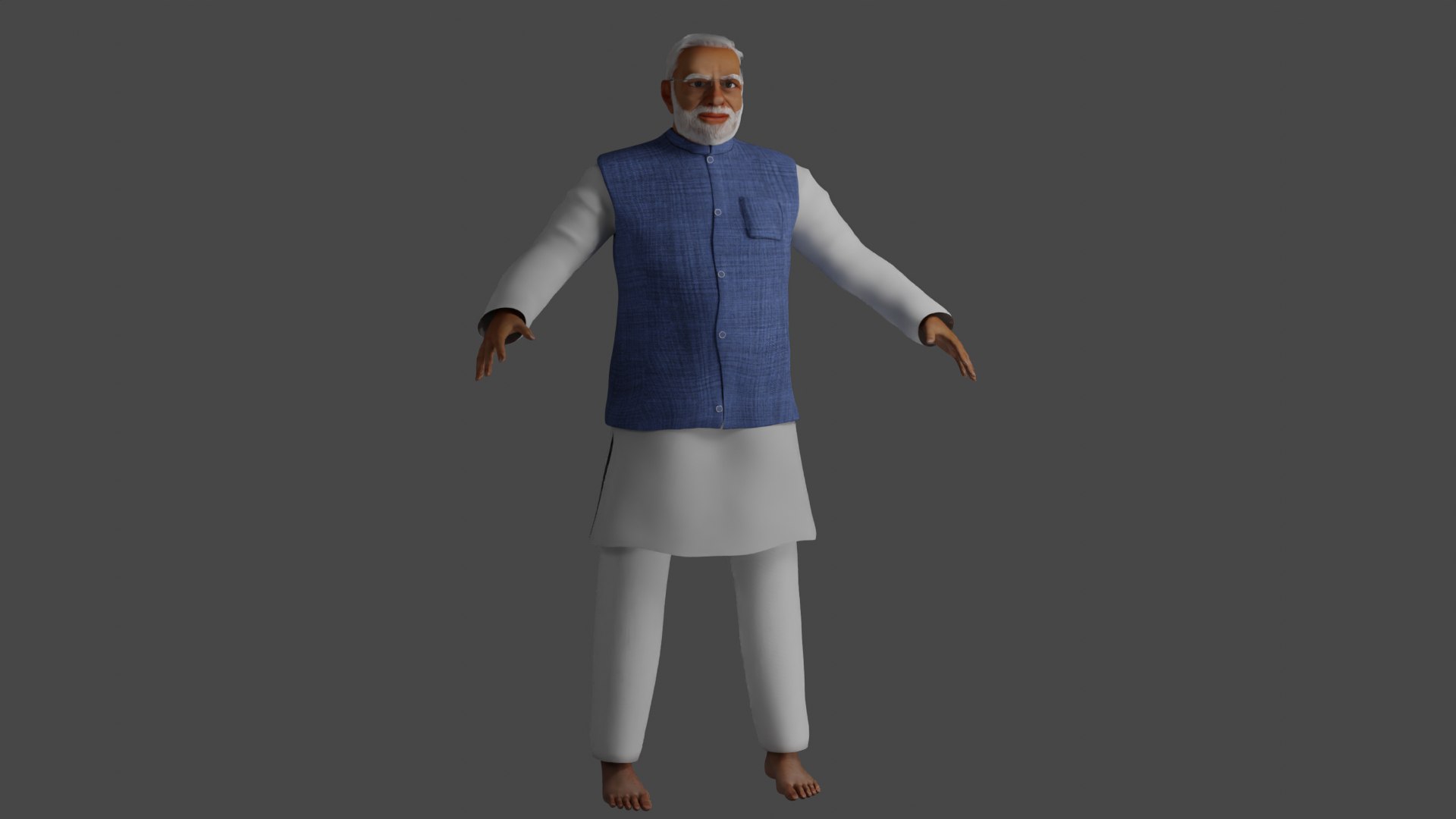 3D Narendra Modi - TurboSquid 2155347