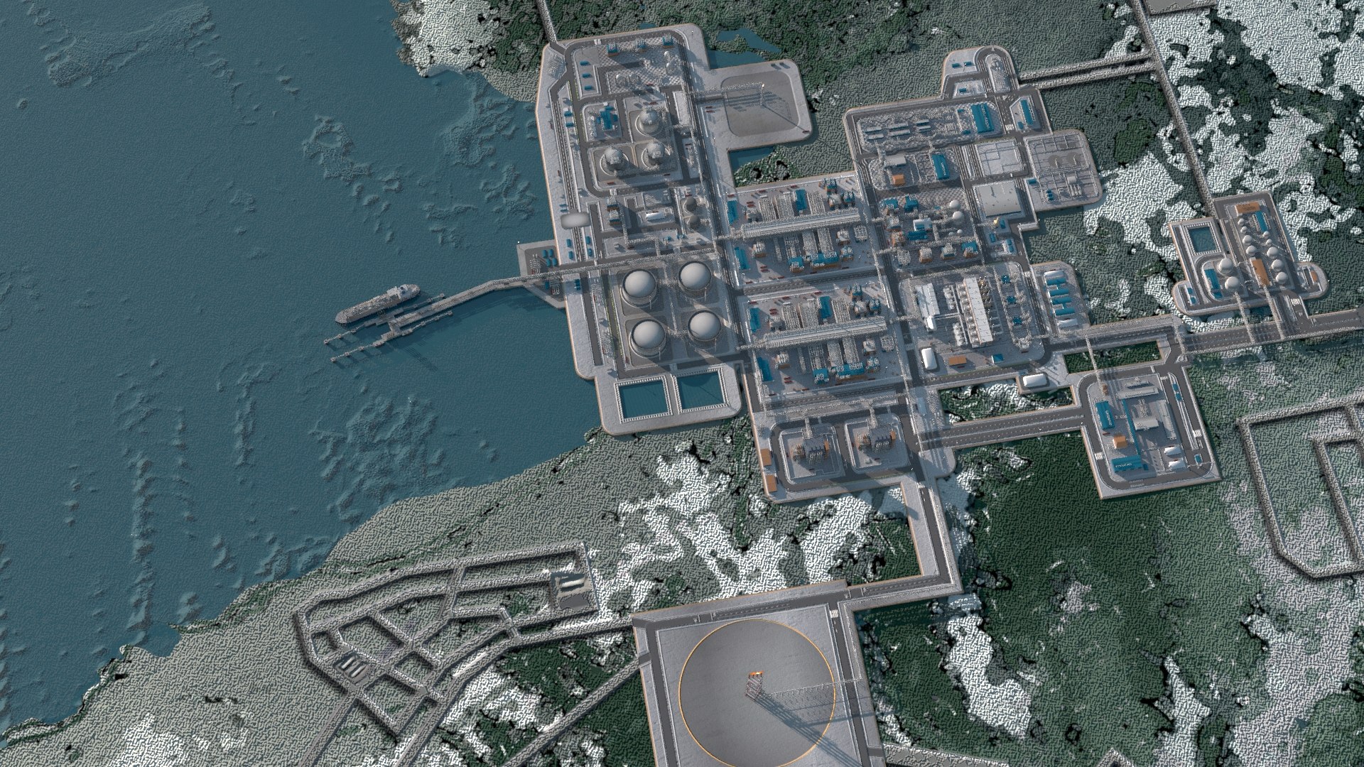 Seaport 3D Model - TurboSquid 1985280