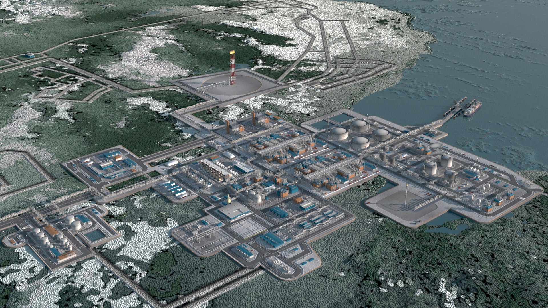 Seaport 3D Model - TurboSquid 1985280