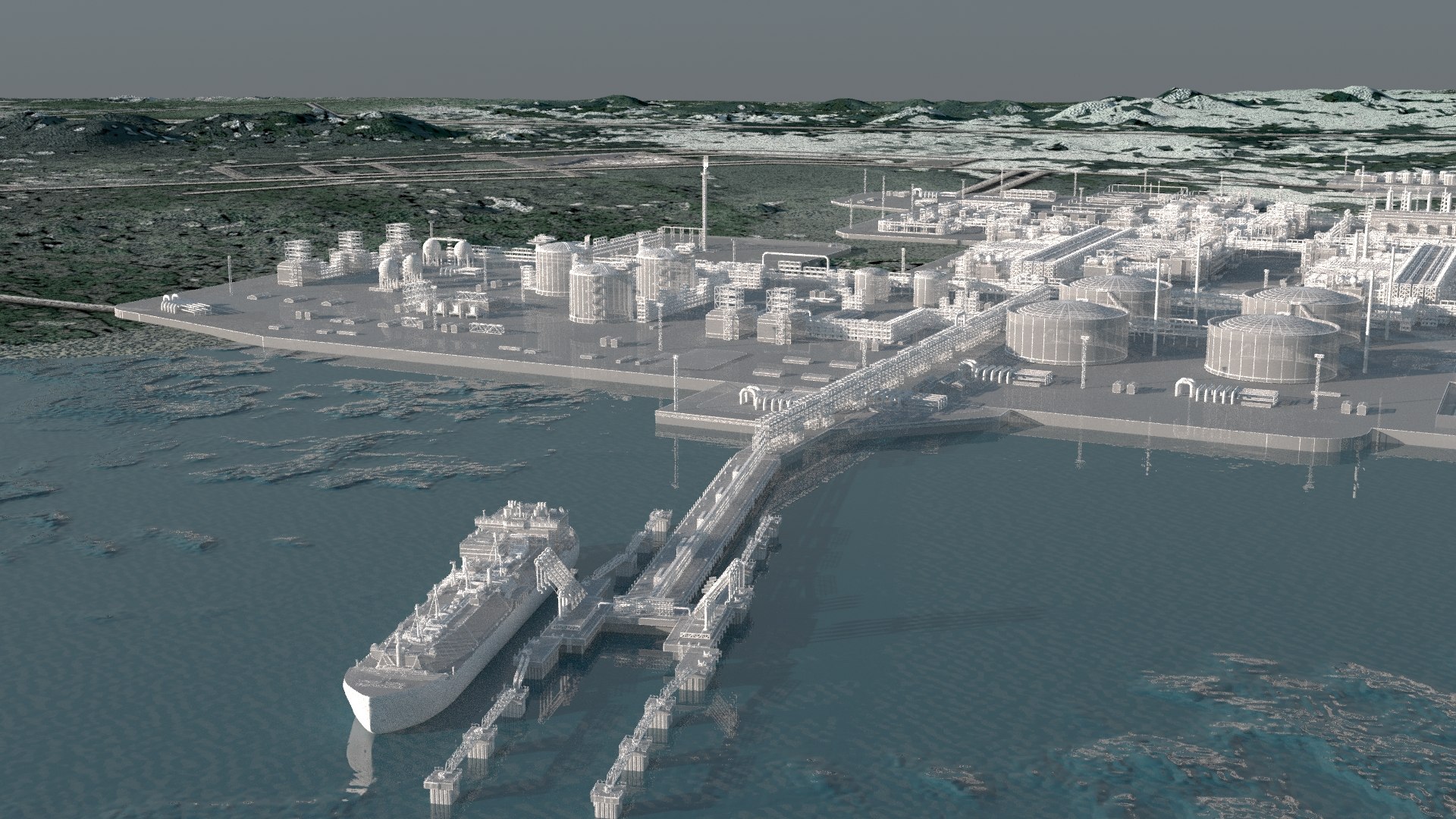 Seaport 3D Model - TurboSquid 1985280