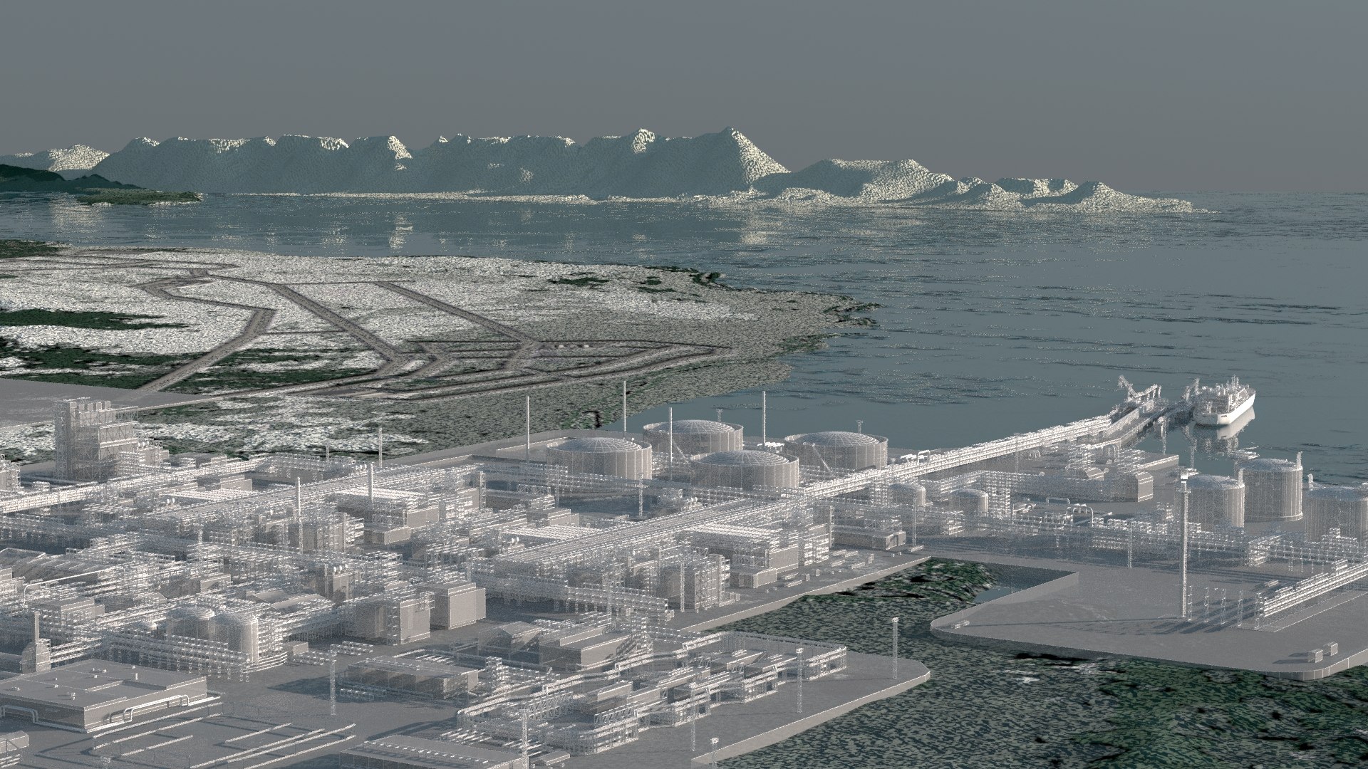 Seaport 3D Model - TurboSquid 1985280