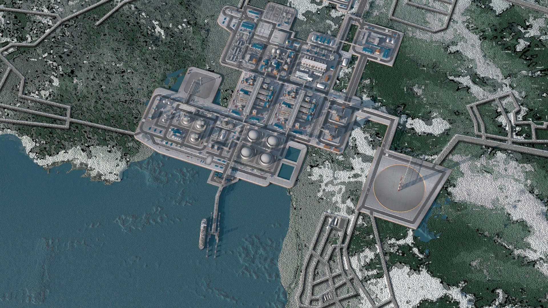 Seaport 3D Model - TurboSquid 1985280