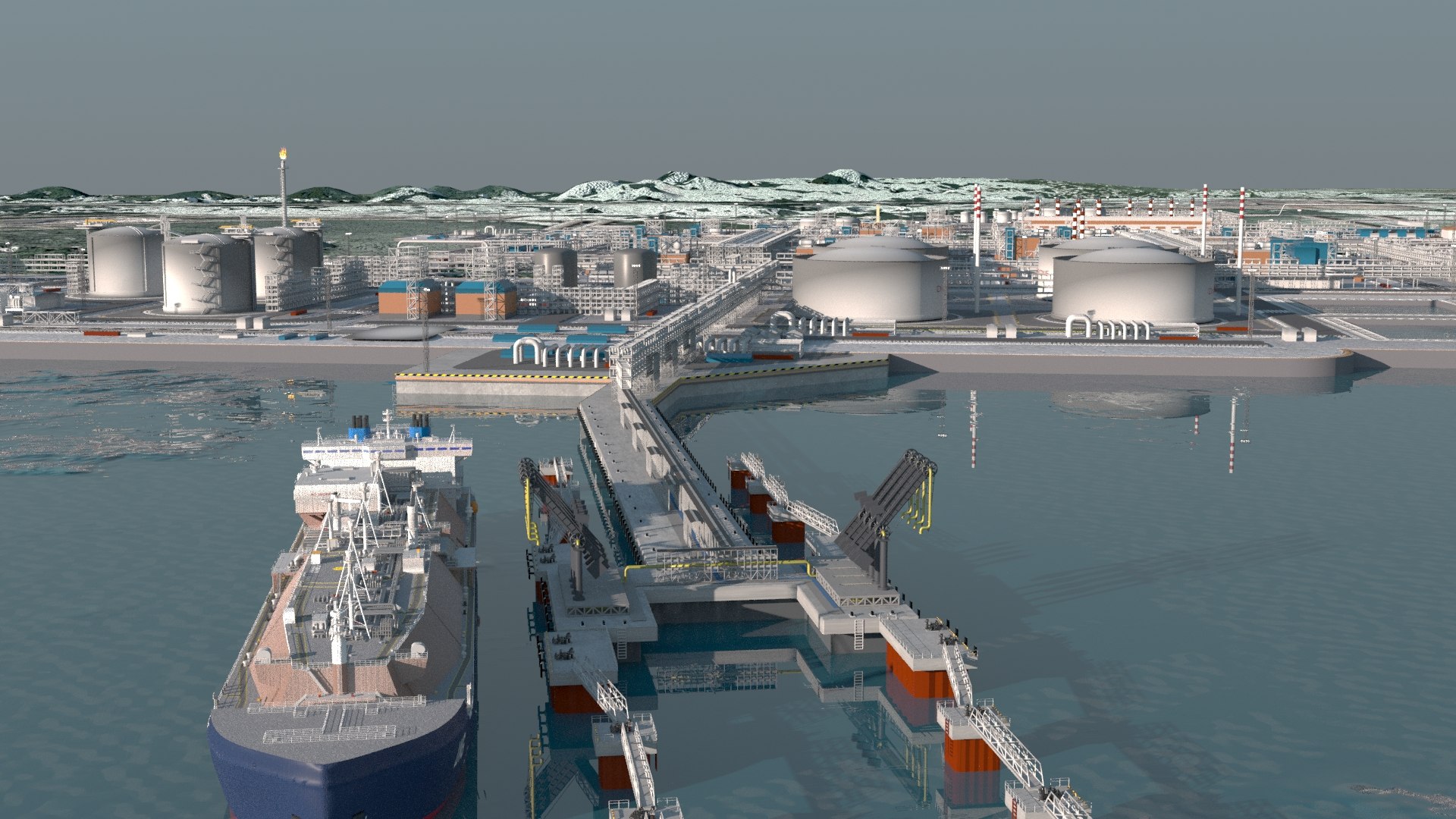 Seaport 3D Model - TurboSquid 1985280