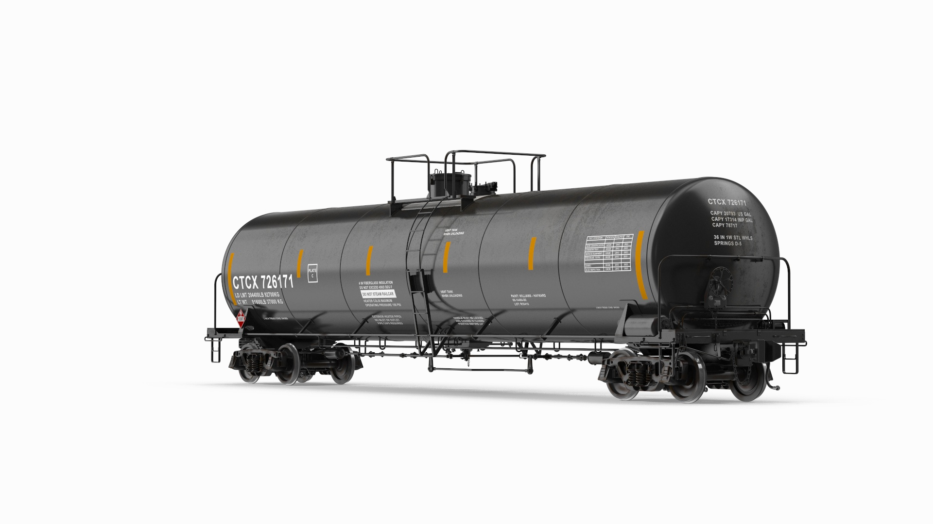 3D Rail Tank Car 2 Model - TurboSquid 2202500