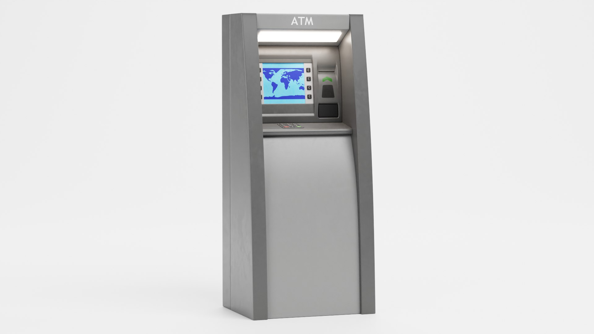 3D ATM Machine Stand Model - TurboSquid 2126596