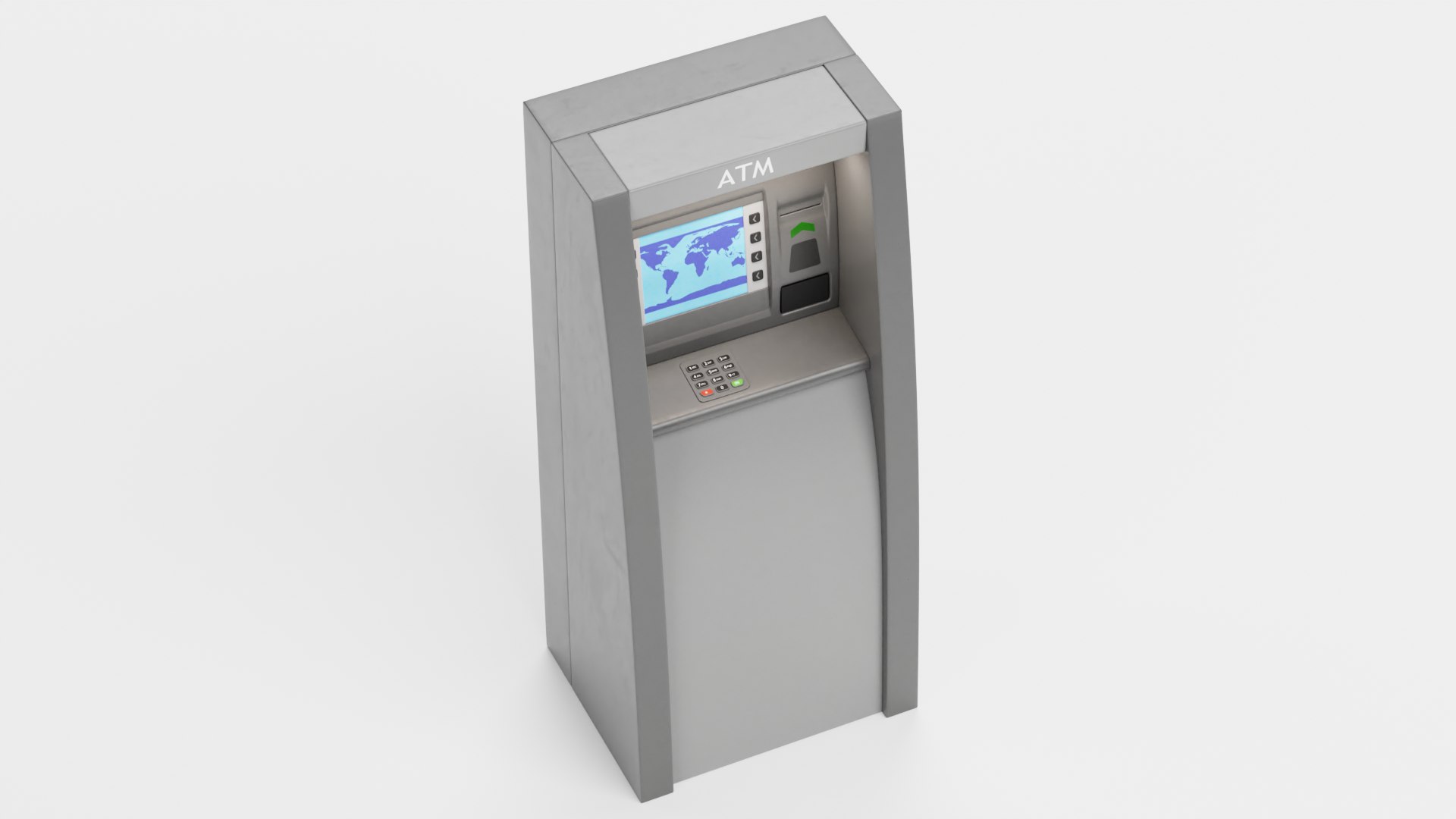 3D ATM Machine Stand Model - TurboSquid 2126596
