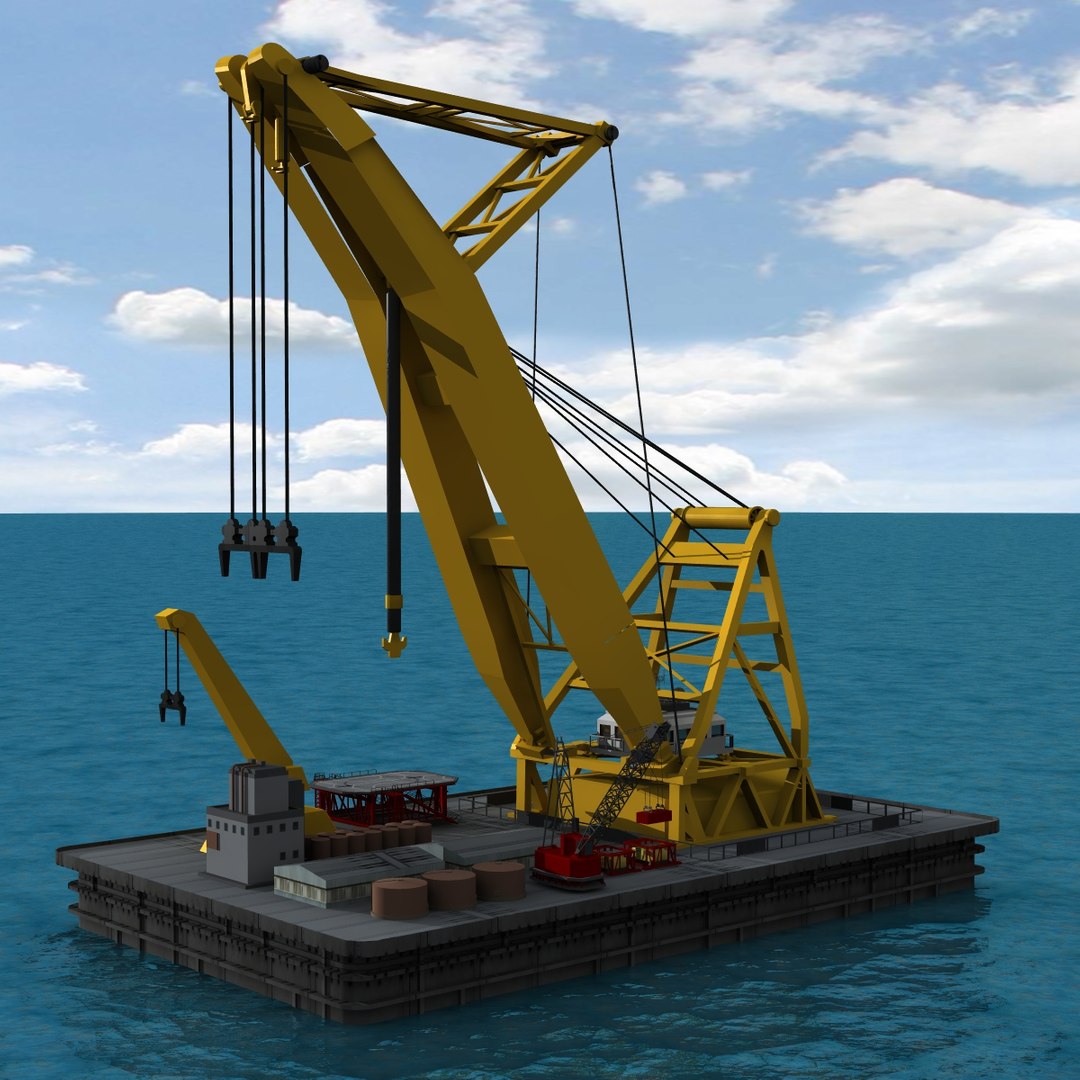 Asian Hercules Cranes 3d Model