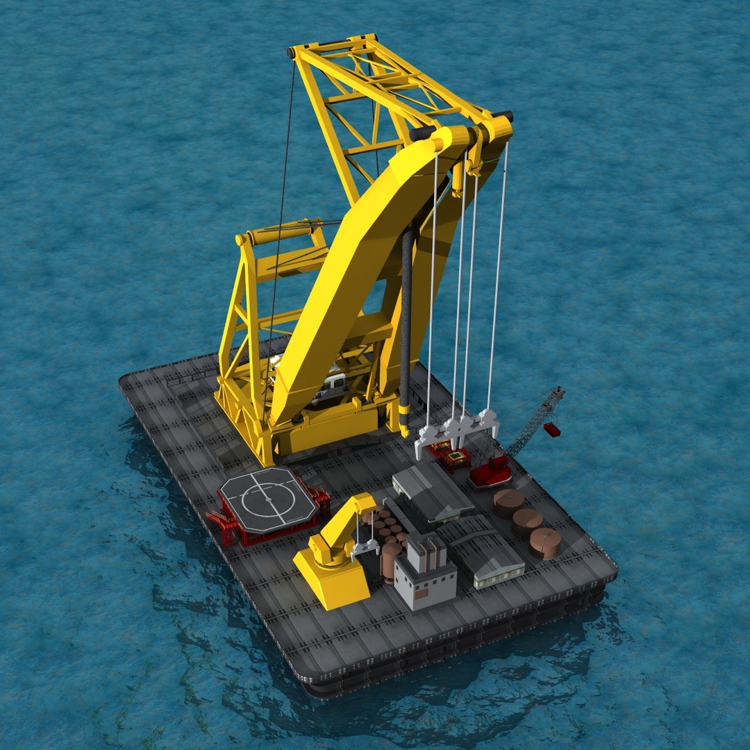 Asian Hercules Cranes 3d Model